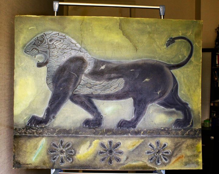 Persian Lion Art