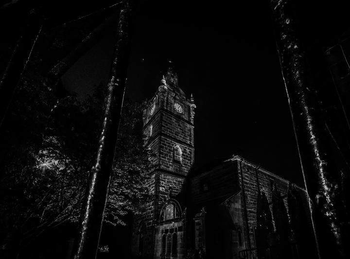 Old Church at Night - Ecosse Images - Photography, Buildings ...