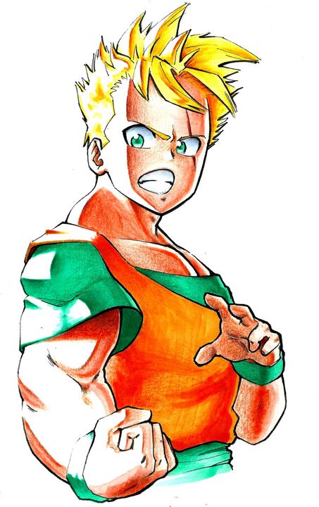 Anime Warrior - Teodor Ivan - Paintings & Prints, Entertainment, Other ...