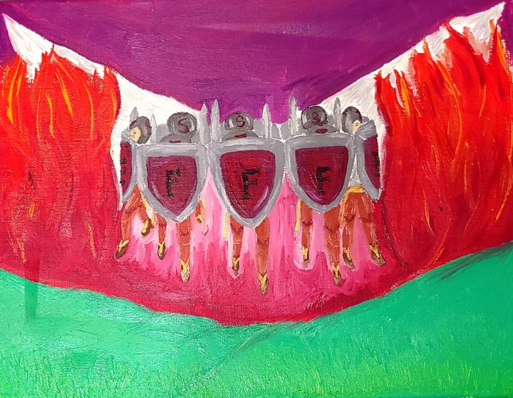 Shield Wall of Faith - Piece of Peace - Paintings & Prints, Abstract ...