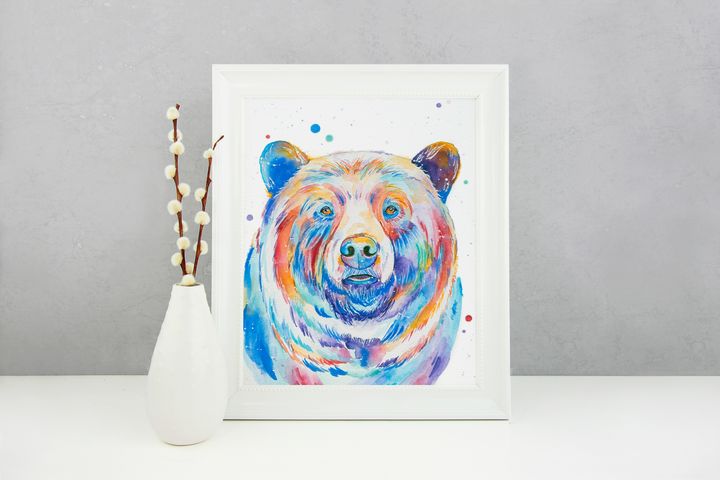 Colours of the Woods - Rainbow Animals - Paintings & Prints, Animals ...