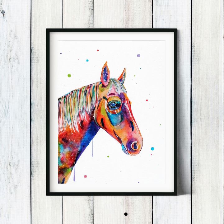 Rainbow Animals - Paintings & Prints