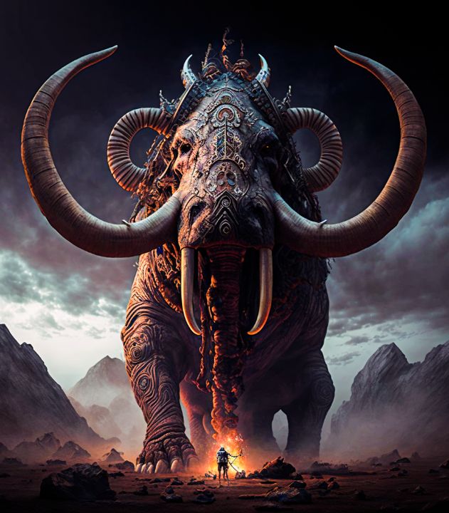 Ancient War Mammoth - Tapxure arts - Digital Art & AI, Entertainment ...