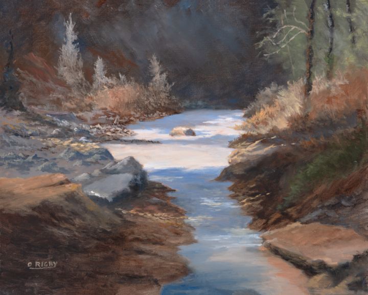 Taylor Creek - Dane Rigby Fine Art - Paintings & Prints, Landscapes & Nature, Rivers & Creeks ...