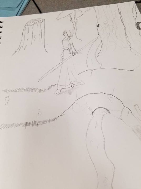 mage in woods - KC Art - Drawings & Illustration, Fantasy & Mythology ...