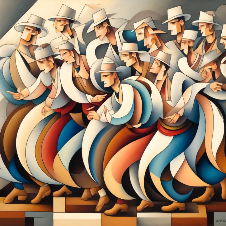 pląsający tancerze - Filet SR - Digital Art & AI, People & Figures ...