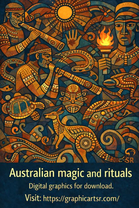 australian magic and rituals - graphicartsr.com - Digital Art & AI ...