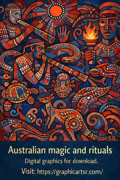 australian magic and rituals_poster_ - graphicartsr - Digital Art & AI ...
