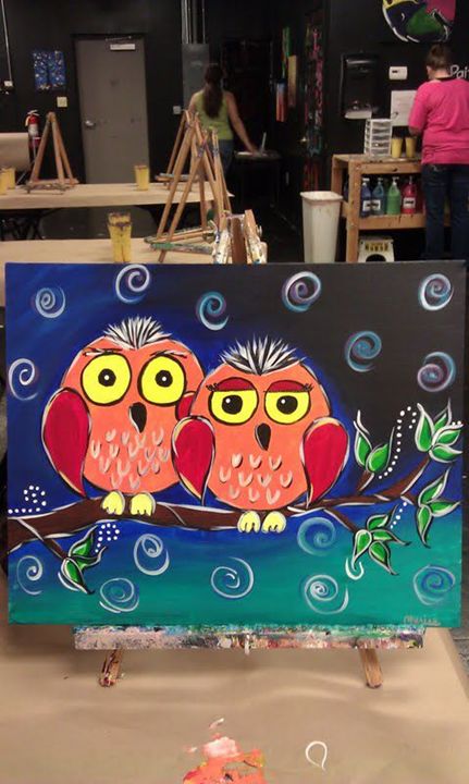Owl About Love - Cherise Haddix - Paintings & Prints, Animals, Birds ...