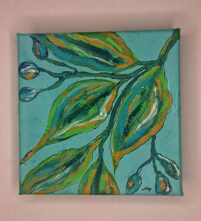 Leaves and Pods - janemillerart - Paintings & Prints, Flowers, Plants ...