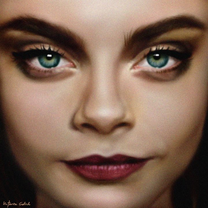 Cara Delevingne - Victoria Galich Art - Paintings & Prints ...