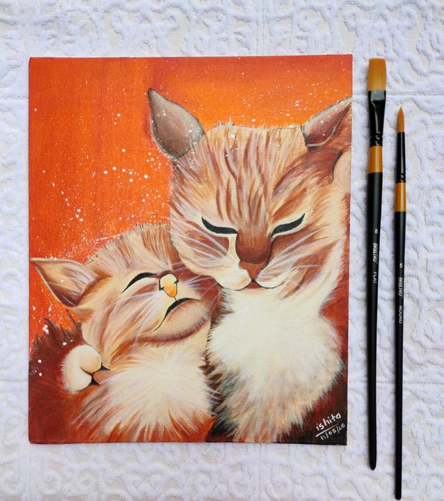 Warmth of Fur - Artopia art gallery - Paintings & Prints, Animals, Birds, & Fish, Cats & Kittens ...