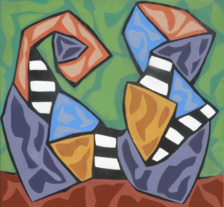 Double Trouble - Gregg Simpson - Paintings & Prints, Abstract ...