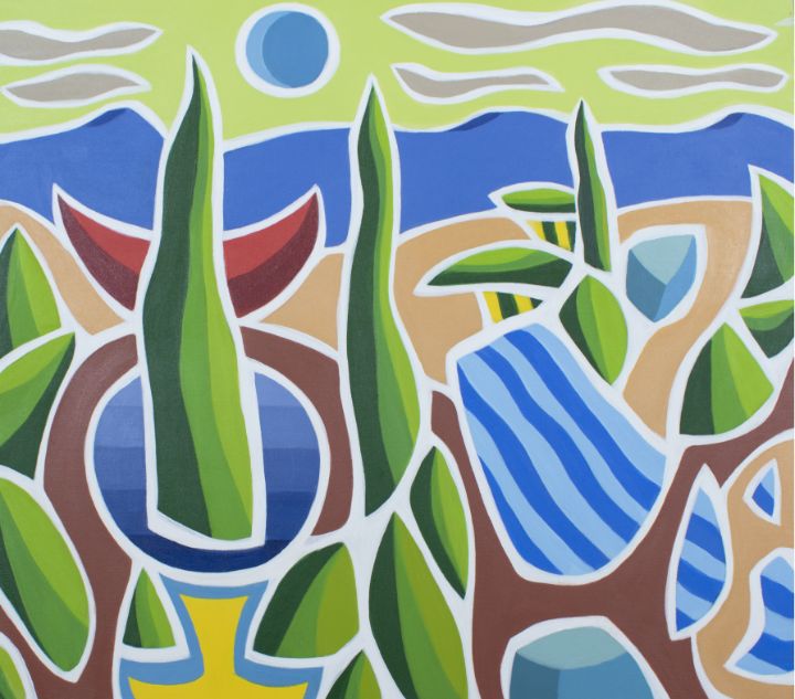 The Garden of Hermes - Gregg Simpson - Paintings & Prints, Abstract ...