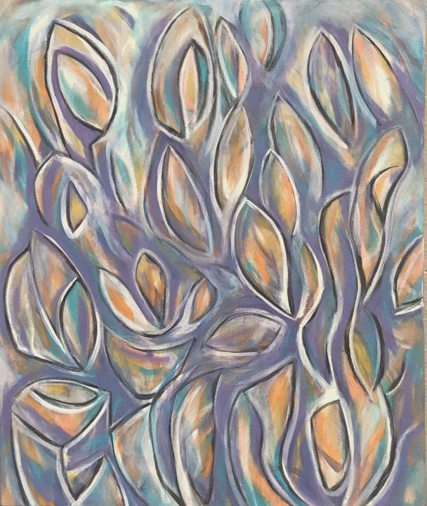 Floral Movement-1 - Gregg Simpson - Paintings & Prints, Abstract ...