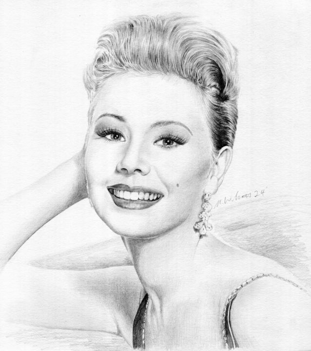 Mitzi Gaynor - Wally's Art World - Drawings & Illustration, People ...