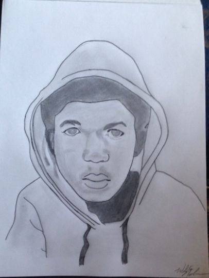 Rip Trayvon Martin Drawing