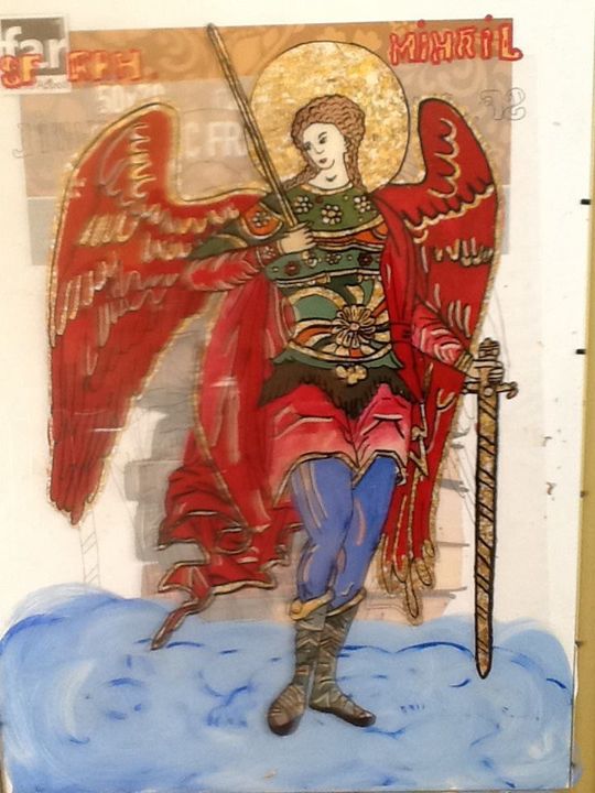 Handmade icon on glass - Romanian icon on glass hand made - Glass ...