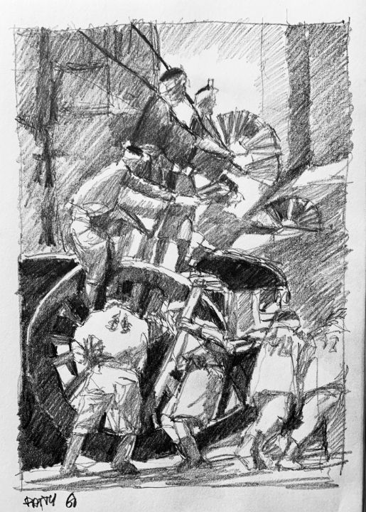 Traditional parade, Japan - Patty68art - Paintings & Prints, People ...