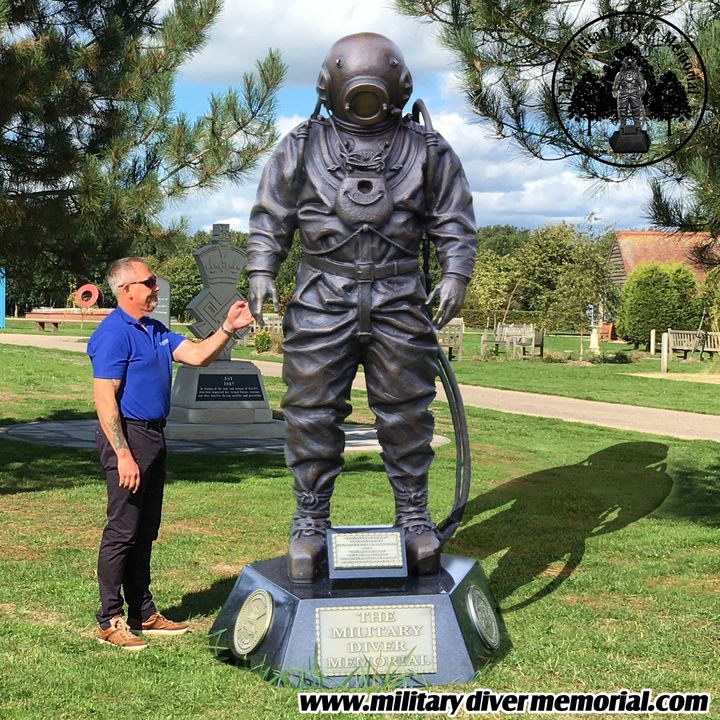 The Military Diver Memorial - Bronze Diver Fine Art - Sculptures ...