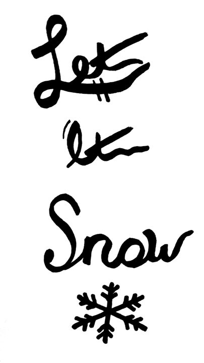 "Let it snow" - Anna Marie - Drawings & Illustration, Holidays ...