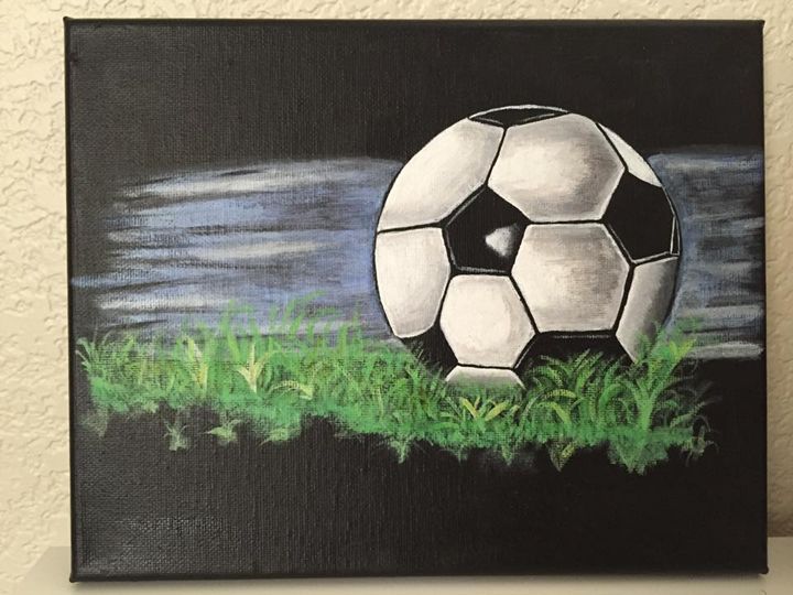 Soccer Ball - Dee's SplashWorks - Paintings & Prints, Sports & Hobbies ...