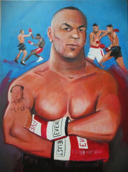Iron Mike - Art By Cyril - Paintings & Prints, People & Figures ...
