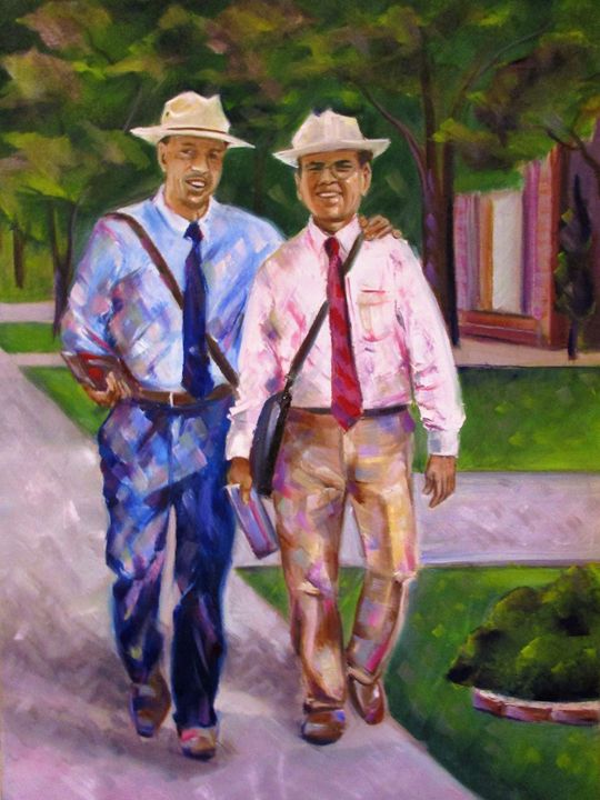 Testigos de Jehova Predicando - Art By Cyril - Paintings & Prints ...