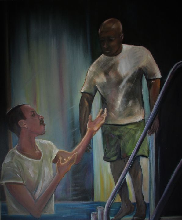 The Baptism - Art By Cyril - Paintings & Prints, Ethnic, Cultural ...