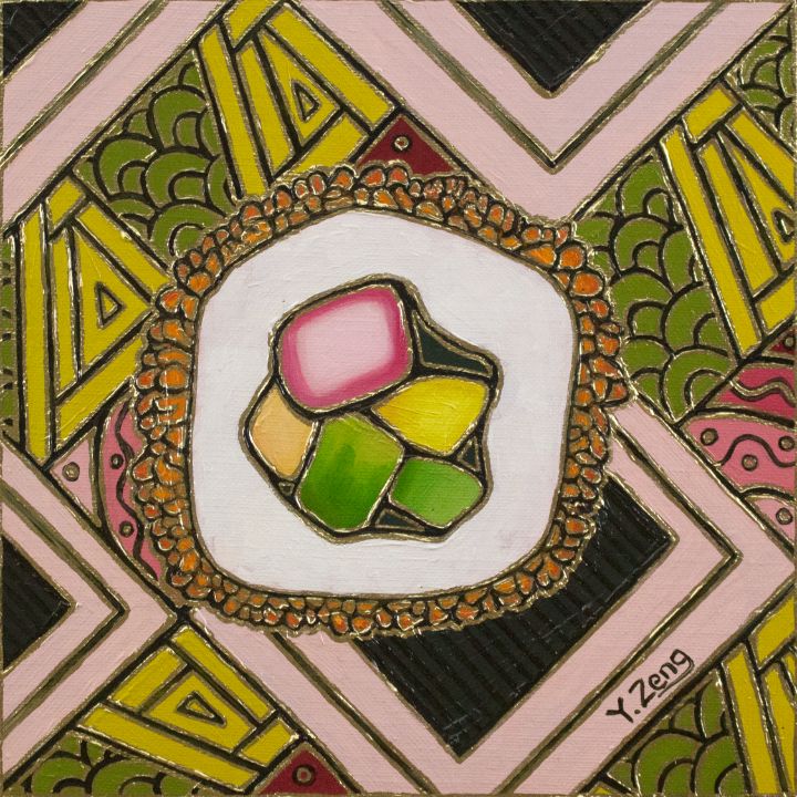 Sushi dream S1E2 - Yue Zeng - Paintings & Prints, Abstract, Organic ...