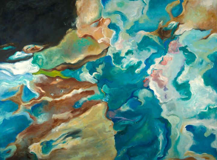 Boy Under Water - Gail Vogels - Paintings & Prints, People & Figures ...