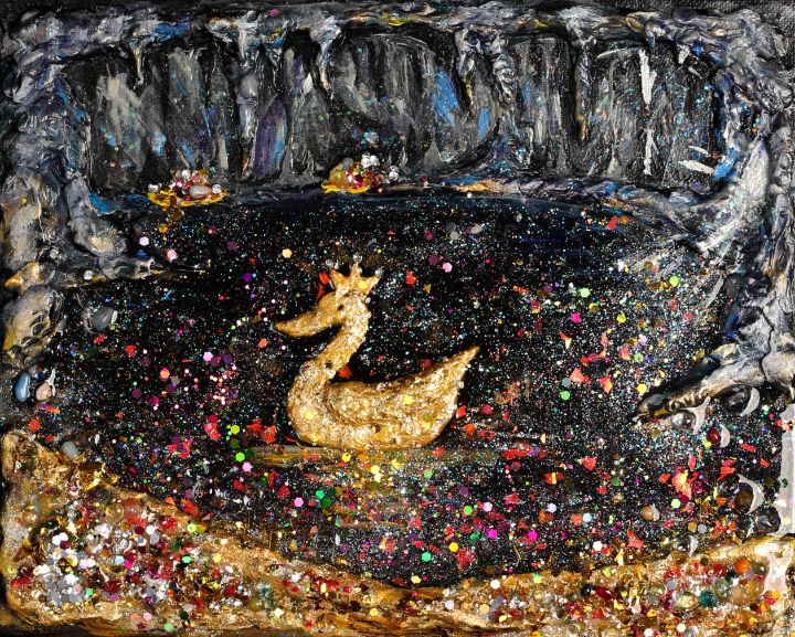 The legend of the golden duck - MargwizArt - Paintings & Prints ...