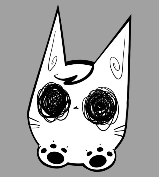 The little black cat (inverted) - Dreamers - Digital Art & AI, Abstract ...