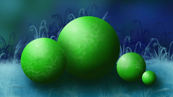 Green Sphere - Horizons Art - Drawings & Illustration, Abstract, Other ...