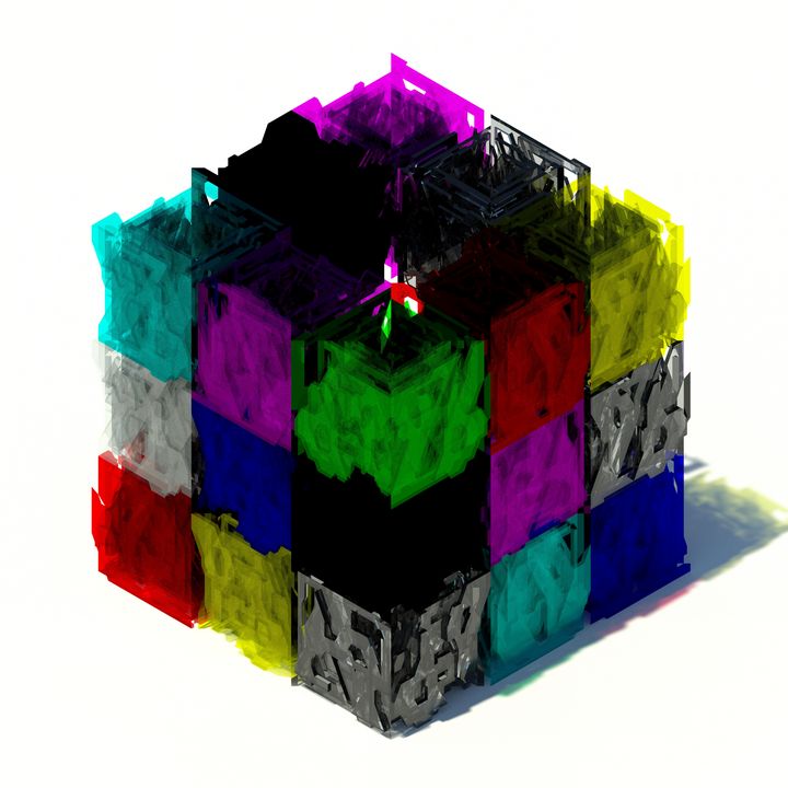 Supercube - 3 - Clover Gallery - Digital Art & AI, Abstract, Geometric ...
