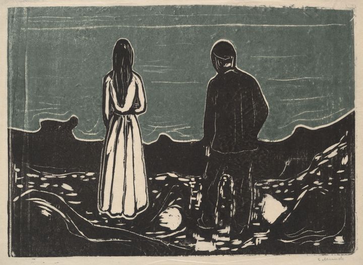 Edvard Munch - Two People. The Lo... - Windsor Gallery - Digital Art ...