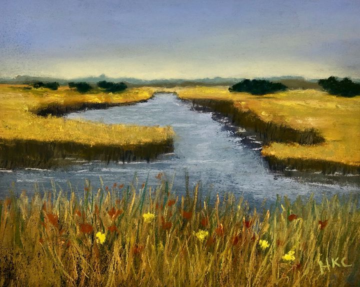 Galveston Marsh - Howard Keith Clark - Paintings & Prints, Landscapes ...