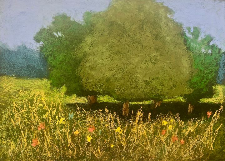 Meadow with Flowers - Howard Keith Clark - Paintings & Prints ...