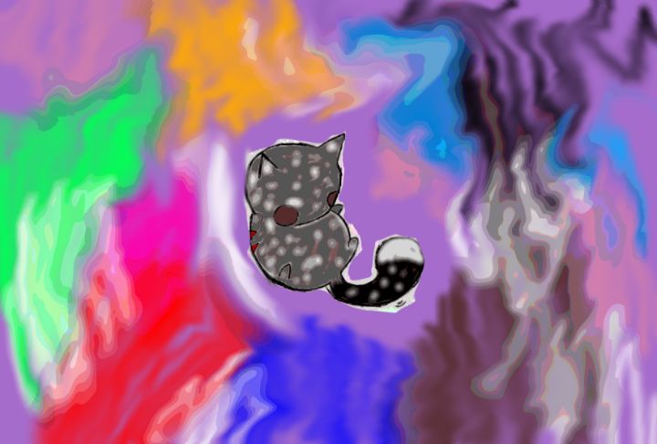 Tie Dye Cat - Mercury art gallery - Digital Art & AI, Animals, Birds ...