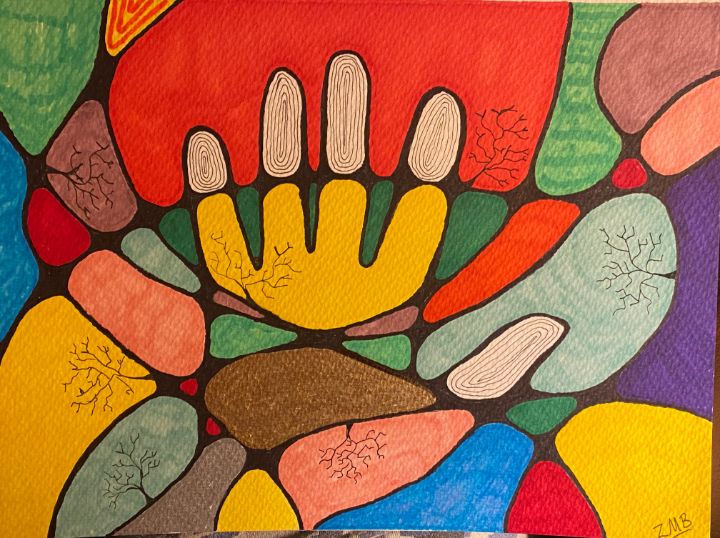 Zoman Blue - Drawings & Illustration, Paintings & Prints