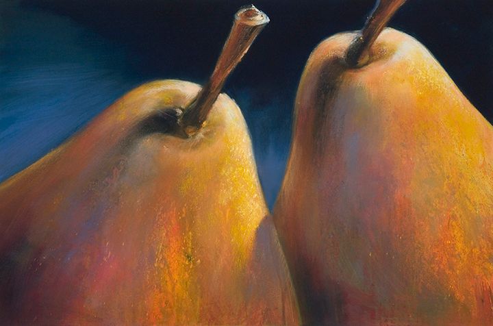 Pear of Pears - Rick Youmans - Paintings & Prints, Food & Beverage, Fruit, Pears - ArtPal