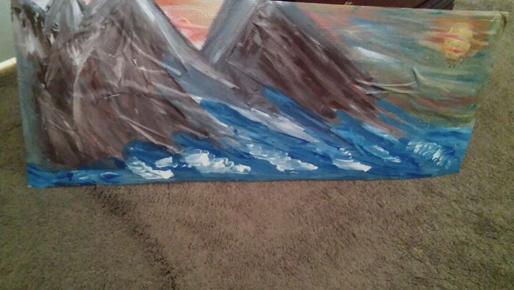 Quiet Mountains - Winter Storm - Paintings & Prints, Landscapes ...