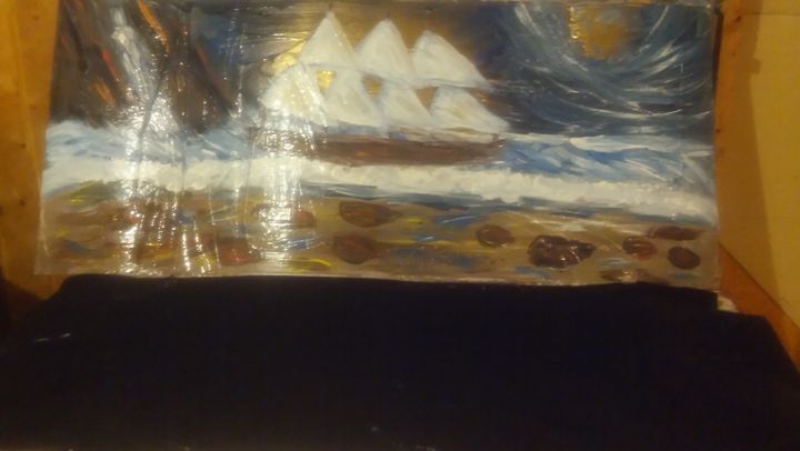 Chilly Waters - Winter Storm - Paintings & Prints, Landscapes & Nature ...