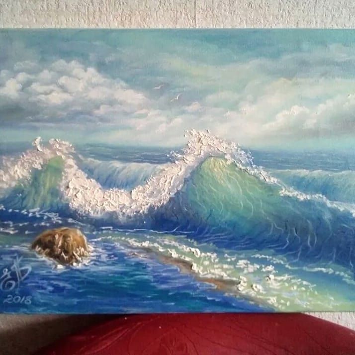 Wave - Artdecorwork - Paintings & Prints, Landscapes & Nature, Beach ...
