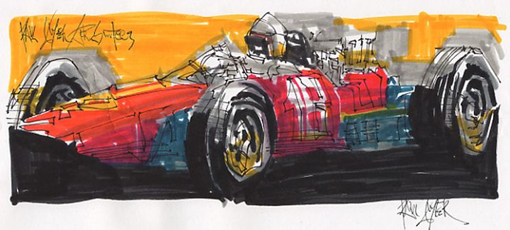 GRAND PRIX RACING - Paul Guyer - Paintings & Prints, Vehicles ...