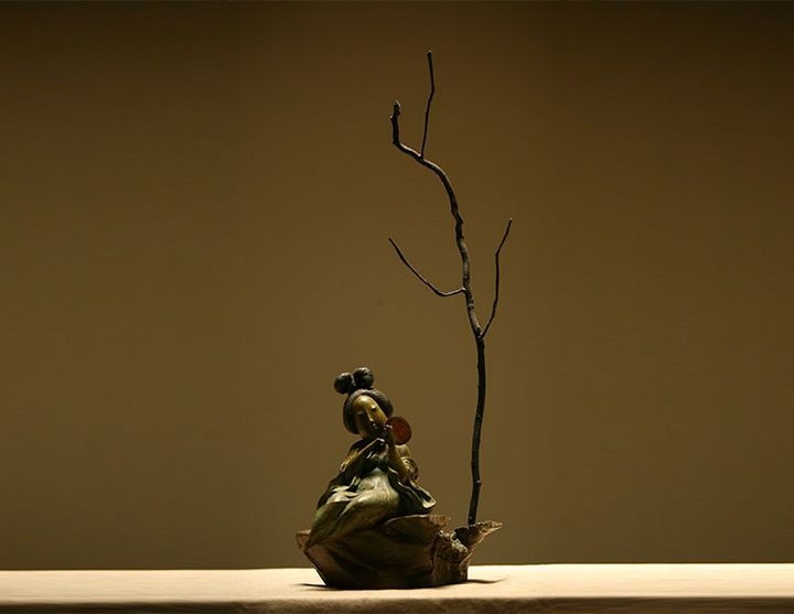 Lotus no 11 by Li Sha - Yang Gallery - Sculptures & Carvings, People ...