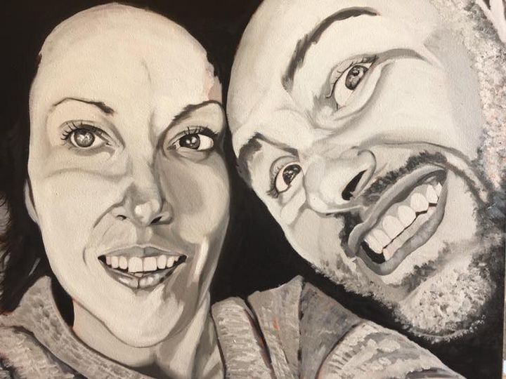 Double portrait in oil on canvas - Freelance Commission Artist Miguel ...