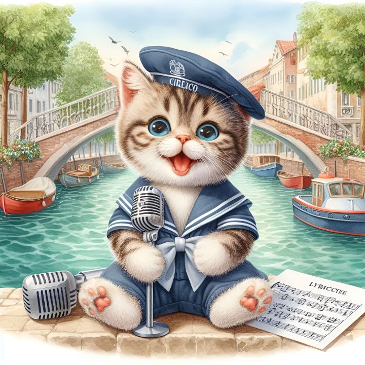 Sailor cat - shefaaSelim - Digital Art & AI, Animals, Birds, & Fish ...