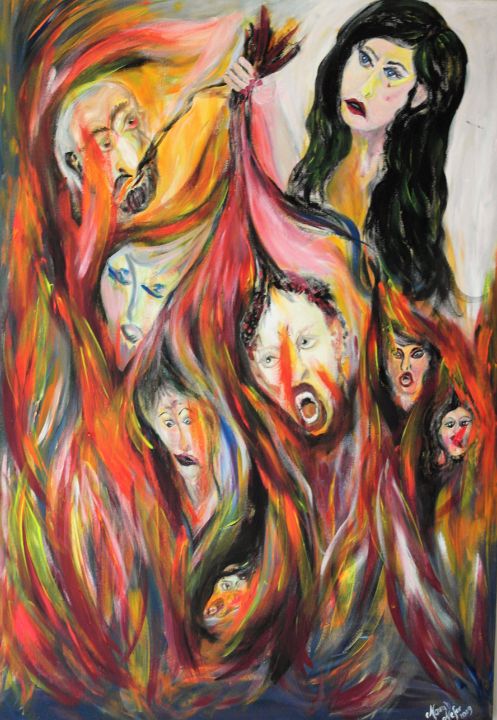 The last Judgement - Nasrah Nefer - Paintings & Prints, People ...