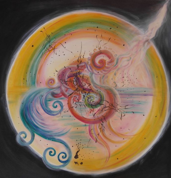 Macula - Nasrah Nefer - Paintings & Prints, Abstract, Irregular Forms ...